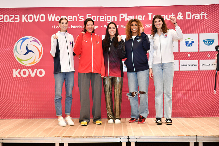 [화보] 2023 한국배구연맹(KOVO) 여자부 외국인선수 드래프트